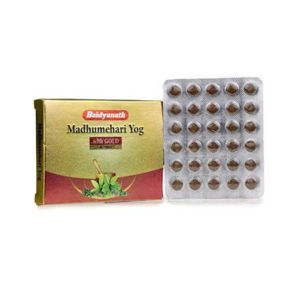 Baidyanath Madhumehari Yog with Gold (30Tab) – The Med Pharma