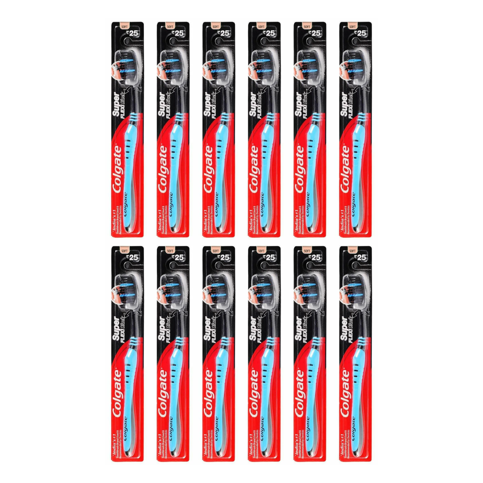 Colgate Super Flexi Charcoal Brush Soft (Pack of 12 Pcs) – The Med Pharma