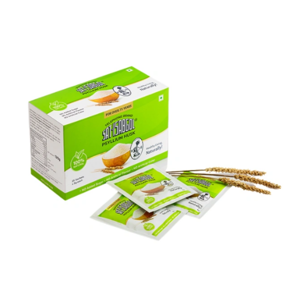 Telephone Sat Isabgol – Single-Use Sachets (25 x 5g) – The Med Pharma